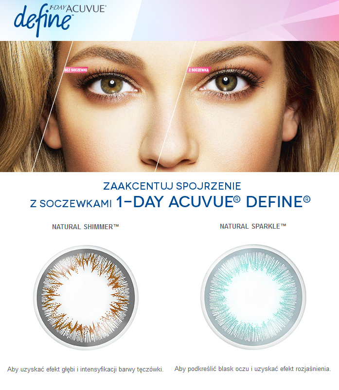 www.bezokularow.pl - Acuvue 1-Day Define www.bezokularow.pl - Acuvue 1-Day Define
